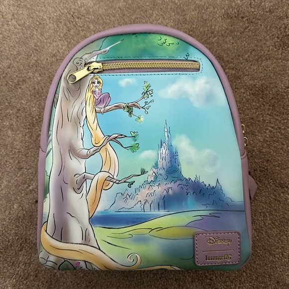 Loungefly | Bags | New W Tags Tangled Rapunzel Loungefly Backpack ...